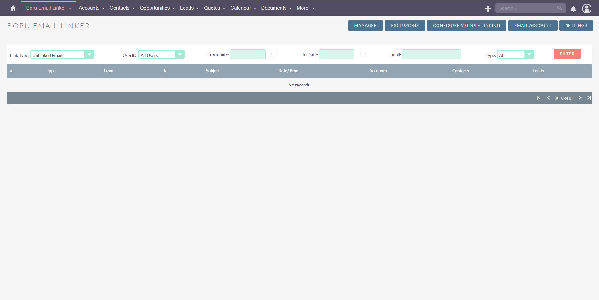 Boru Email Linker | SuiteCRM Module